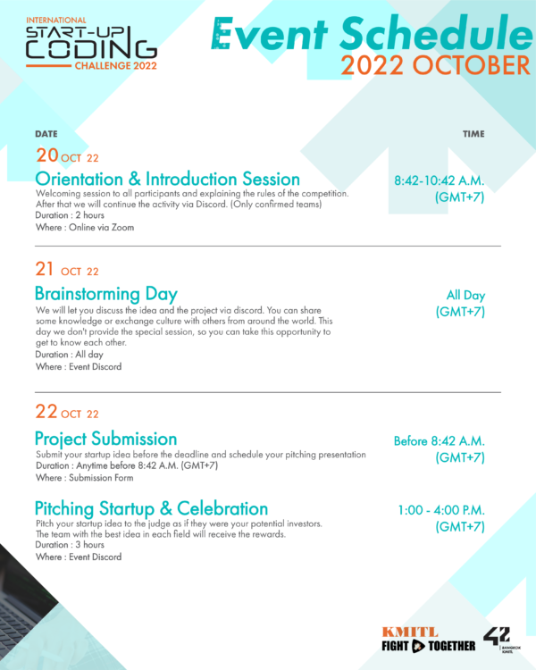International Startup Coding Challenge 2022 - ไทย - 42Bangkok